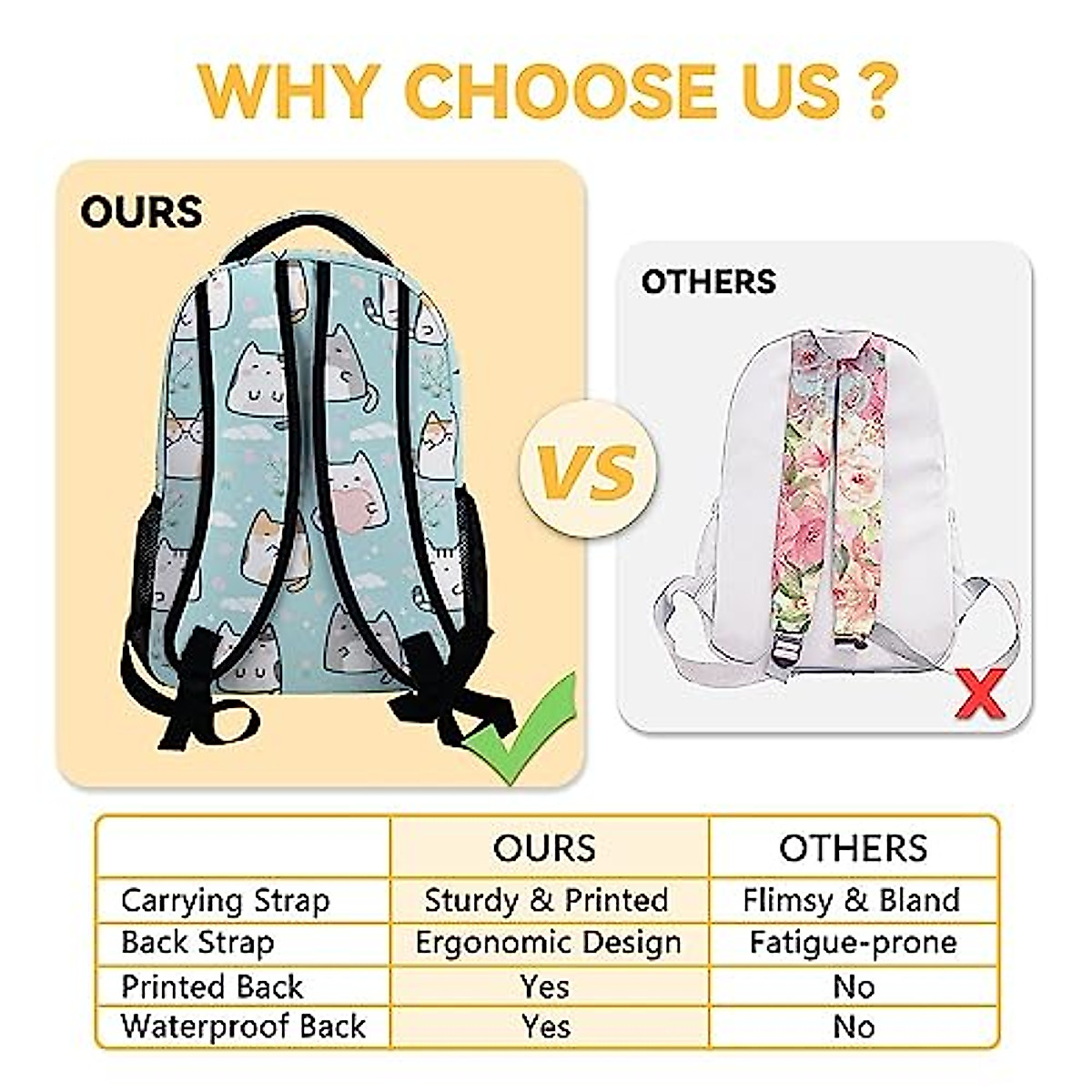 CUNEXTTIME Cat Backpack for Girls Boys, 16 Inch Green Backpacks for School, Cute Lightweight Durable Bookbag for Kids