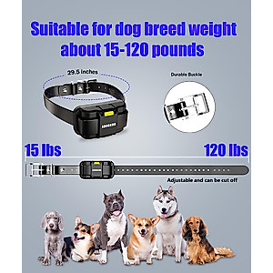 XDOGKUB Dog Shock Collar - 5200FT Dog Training Collar with Remote, IPX7 Waterproof Electric Collar and Remote with 4 Training Modes, Security Lock, Rechargeable e-Collar for All Breeds, Sizes