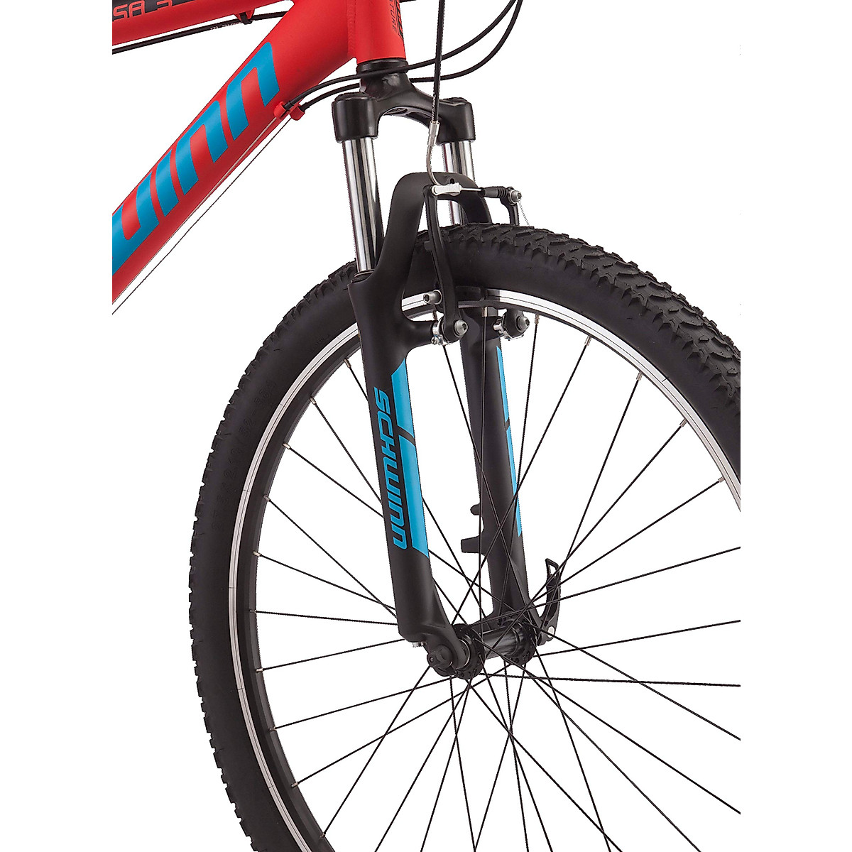 Schwinn Mesa 3 Adult Mountain Bike, 21 speeds, 27.5-inch Wheels, Large Aluminum Frame, Red