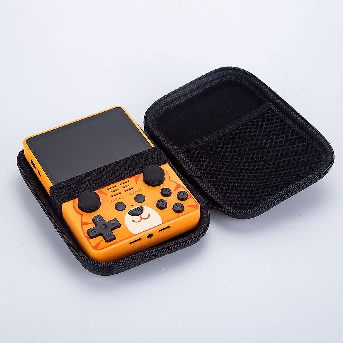 Aetheria Storage Bag for Miyoo Mini Plus Retro Game Console, Carrying Case with Tempered Glass Screen Protector Game Console Accessories