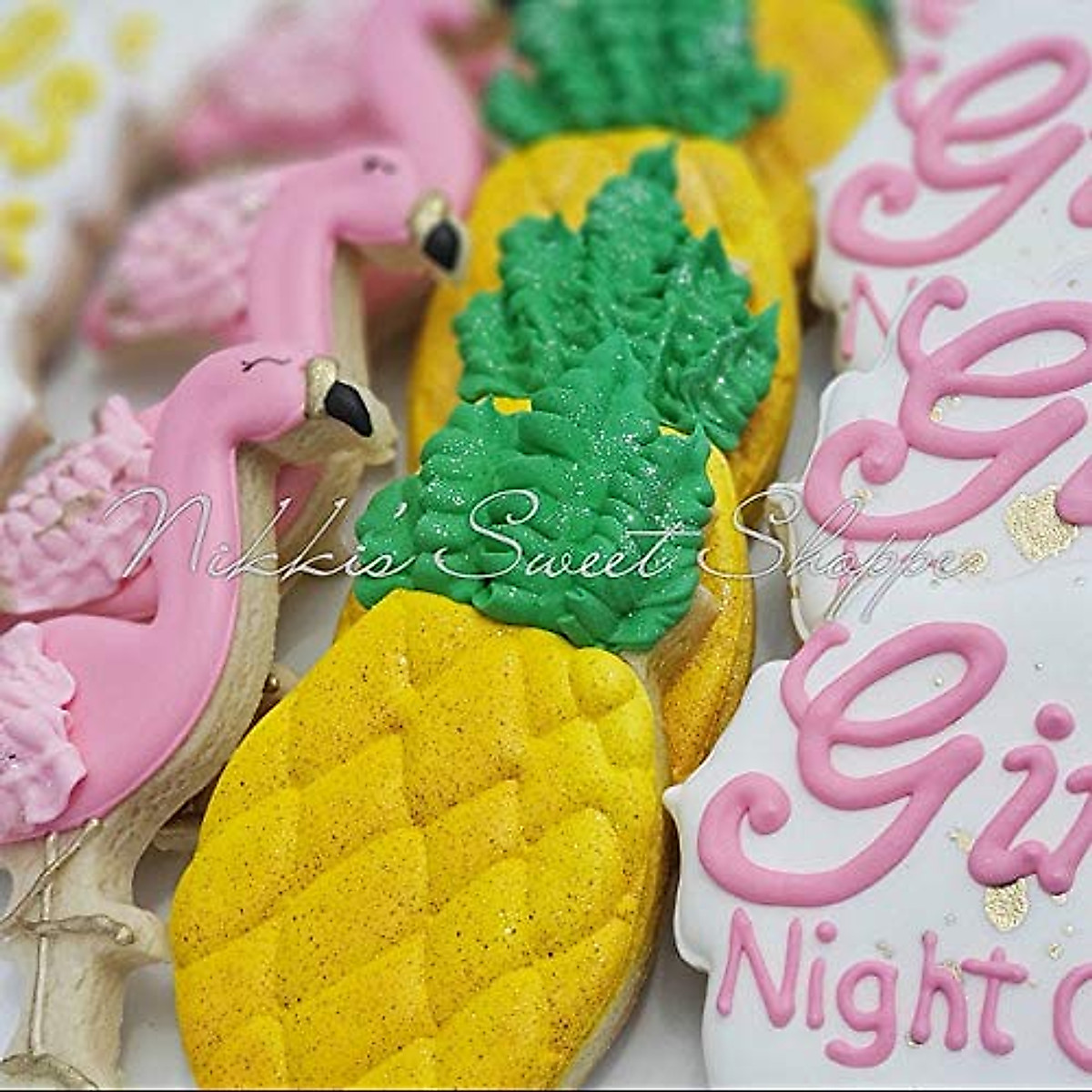 Hawaiian Luau Cookie Cutter 9 Piece Set from The Cookie Cutter Shop - Palm Tree, Hawaiian Shirt, Tiki, Flip Flop, Surfboard Cookie Cutters – Tin Plated Steel Cookie Cutters