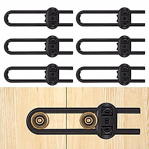 6-Pack Safety Cabinet Locks for babies, Child safety cabinet locks, baby Proof Cabinet latches, Adjustable U-Shaped Sliding Child locks for Closet cabinets Knob Handle