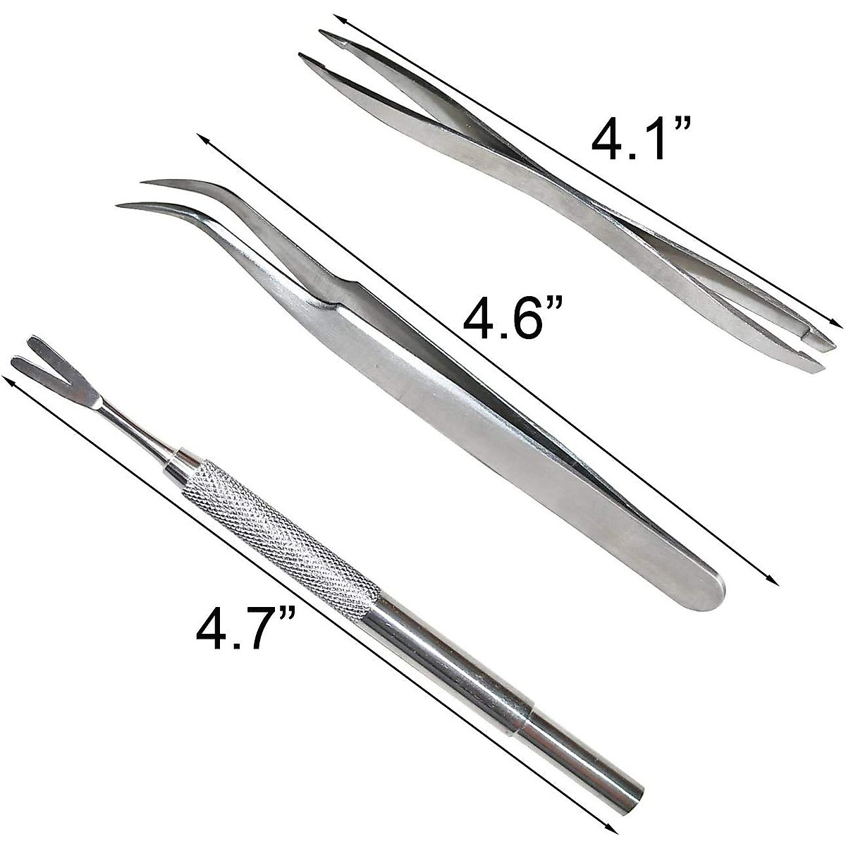 Acronde 3 Pack Tick Remover Tool Set Stainless Steel Tick Remover Kit for Cats and Dogs