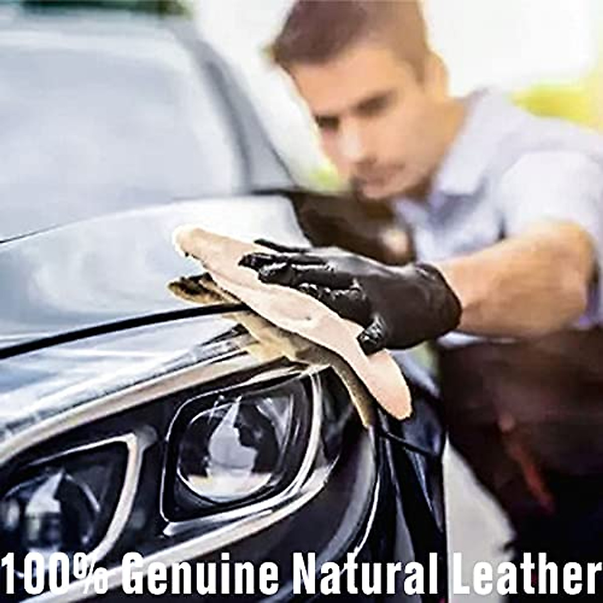 Chamois Cloth for Car - Drying Towel Shammy Towel Natural Real Leather Washing Cloth Cleaning Towel Car Wipes - Chamois Cloth Art Cloth Accessory (31.5'' x 20'')