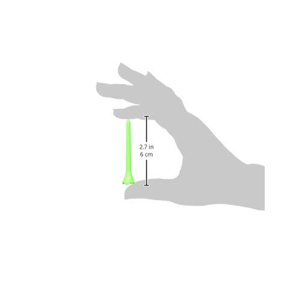 Pride Performance 2-3/4" Matte Finish Golf Tees, Green 30 count