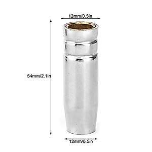 Welder Nozzle,20Pcs/Set 12mm 0.8mm Welder Nozzle Contact Welding Tip Fit Compatible with MAG/MIG/MB15/MB14 Burner
