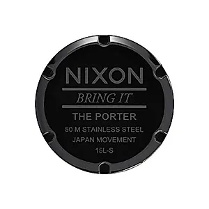 Nixon Porter Leather A1058-1031 Black Leather Men’s Watch 40mm