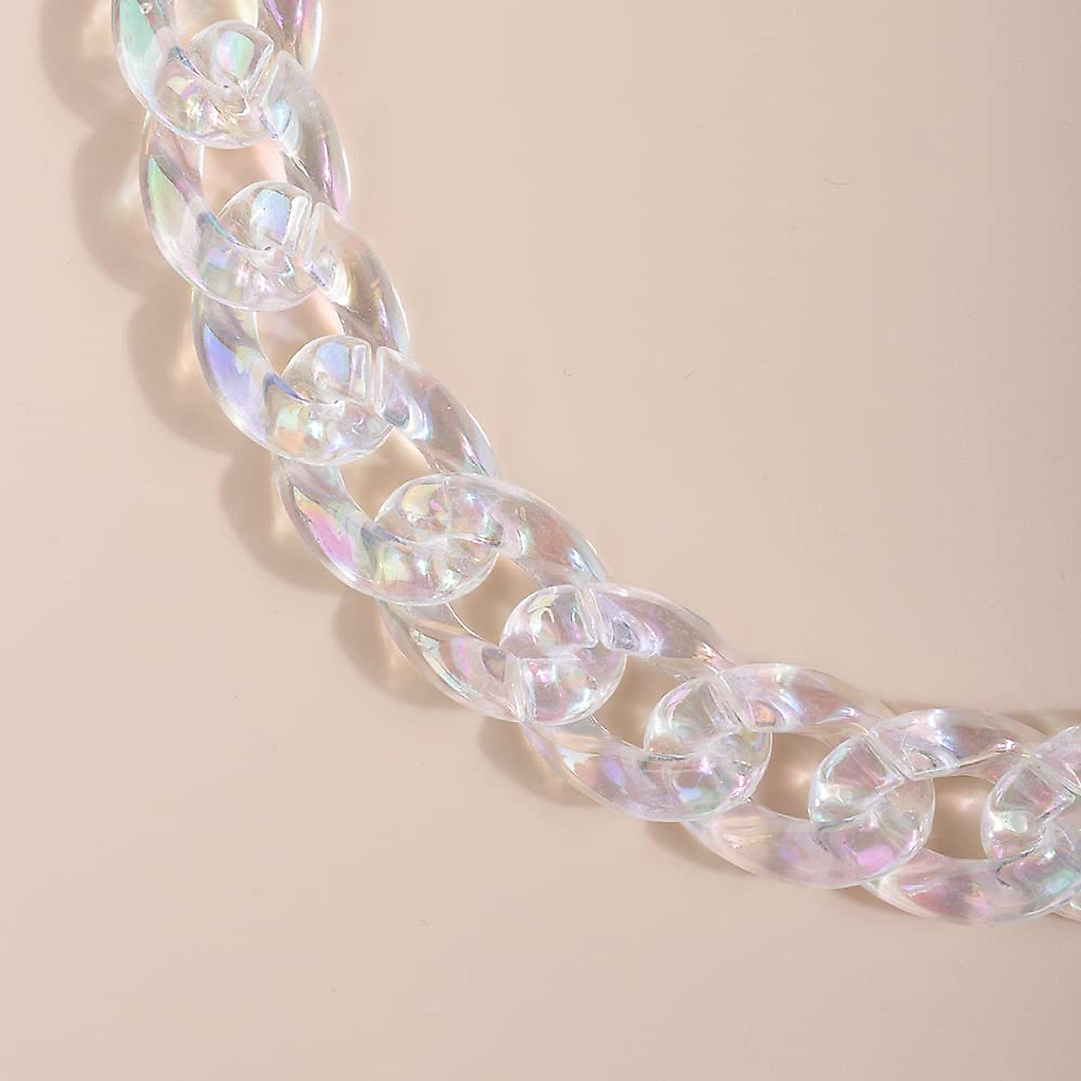 Wiwpar Acrylic Bag Straps Bag Chains Shoulder Straps Replacement Chain Strap for Women's Handbags