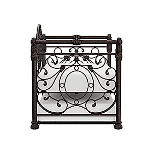 Hillsdale Mercer Metal Sleigh Daybed with Suspension Deck and Trundle in Brown