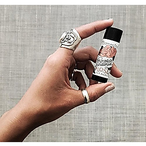 Beard and Lady - Chocolate Cardamom Rose Salve Lip Balm Stick - Black Oval Tube Sticks - 2 Pack of 0.15 fl oz balms