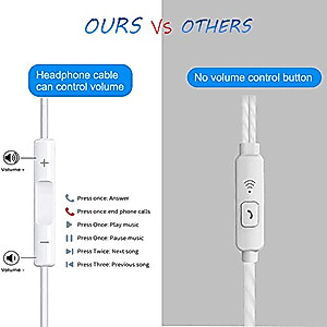 6Pack Wired Earbuds Headphones, Earphones with Heavy Bass Stereo Noise Blocking, Microphone, Compatible with iPhone, Android Phones, Laptops, Computers, iPad or Any Device with 3.5mm Interface