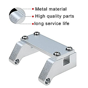 Vanshly Metal Drive Toggle Bracket Compatible with La-Z-Boy Lazyboy Power Recliners Silver Aluminum Repair Parts with 4 Plastic Split Bushings