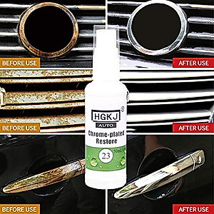 100ML Anti-Rust Detergent Spray,MoreChioce Rust Removal with Car Wash Towel Rust Treatment Remove Rust Dissolver Polishing and Coating Agent Chrome-Plated Restore for Car Logo Door Handle