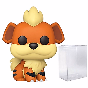 Pokemon - Growlithe Pop! Vinyl Figure (Bundled with Compatible Box Protector Case), Multicolored, 3.75 inches