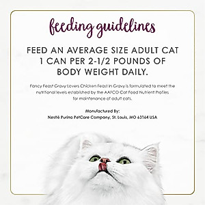 Purina Fancy Feast Wet Cat Food, Gravy Lovers Chicken Feast in Grilled Chicken Flavor Gravy - (24) 3 oz. Cans