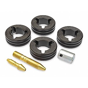 Drive Roll Kit, 4-Roll, V-Knurled, 0.045