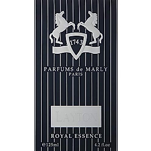 PARFUMS de MARLY - Layton - 4.2 Fl Oz - Eau De Parfum for Men - Top Notes Apple, Bergamot, Lavender - Heart Notes Jasmine, Violet, Geranium - Base Notes Vanilla, Pepper, Guiac Wood - 125ml