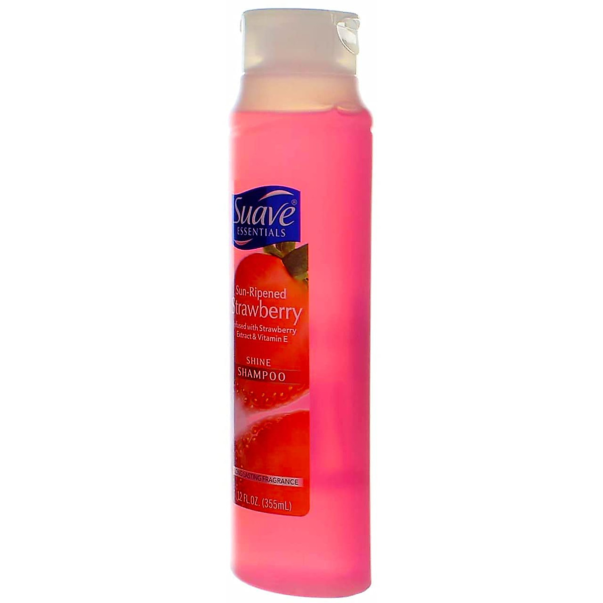 Suave Shampoo, Sun-Ripened Strawberry Family-Size 2-Pack – Energizing Shampoo with Strawberry Extract & Vitamin E, 22.5 Oz Ea