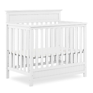 Dream On Me Harbor 4-in-1 Convertible Mini Crib in White, Greenguard Gold Certified