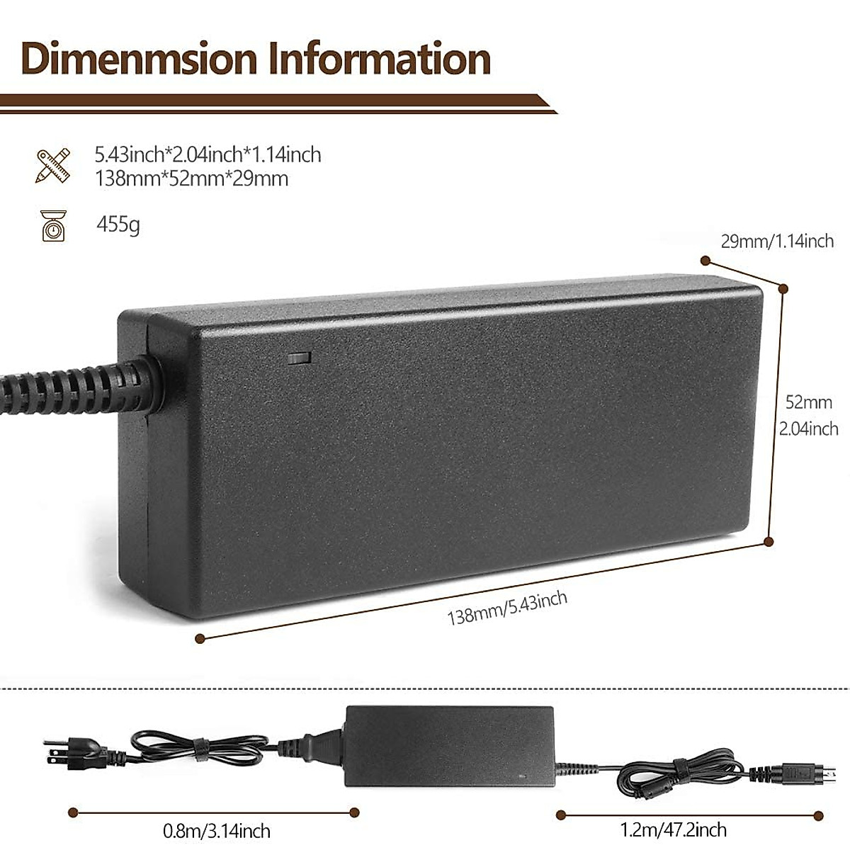 TAIFU 4-Pin 12V 8.33A - 9A Power Adapter for Synology Disk Station 4-Bay DS410 DS410j DS411 DS411J DS412 DS412 + DS416 DS418 DS918+ DS923+ DiskStation Network Storage NAS Server 12V DC Power Supply