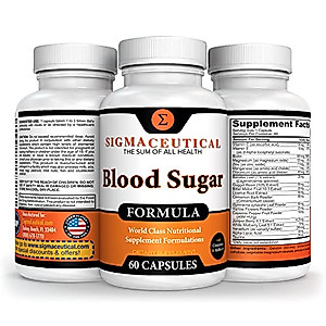 Sigmaceutical Blood Sugar Supplement - Gymnema Sylvestre Extract - Chromium Supplement - Cinnamon Supplement for Balance - 60 Capsules