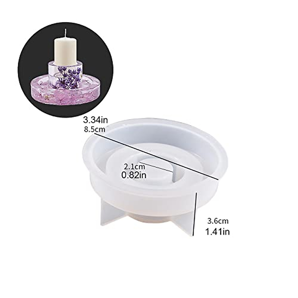 Clear Polyester Casting Resin Molds Washable Silicone Cake Cake Candy Chocolate Decorating Tray DIY Craft Project Leaf Silicone Molds Ashtray (White, One Size)