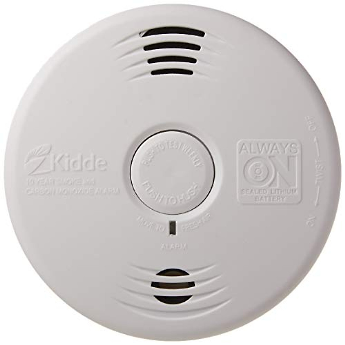 Kidde Smoke & Carbon Monoxide Detector, 10-Year Battery, Voice Alerts & Smoke & Carbon Monoxide Detector with Voice Alerts, Battery Powered, Combination Smoke & CO Alarm