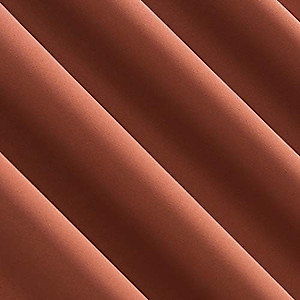 Sun Zero Easton Energy Saving Blackout Rod Pocket Curtain Panel, 40" x 84", Terracotta