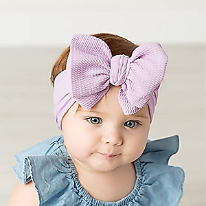 JOYOYO Baby Headbands, 20 Colors 4.5 inch Fabric Hair Bows and Wide Nylon Headbands for Newborns, Infants, Toddlers - Gift Set