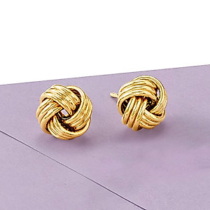 Ross-Simons 14kt Yellow Gold Love Knot Earrings