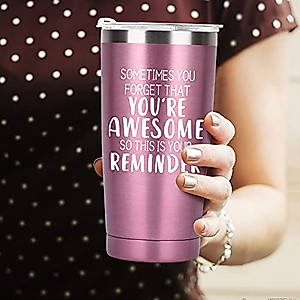 Mothers Day Gifts for Mom Women Wife Her-20 OZ Tumbler Cup with Straws, Lids-Stocking Stuffers for Birthday,Christmas,Valentines Day Inspirational Gifts for Best Friend Female Sister Daughter Coworker
