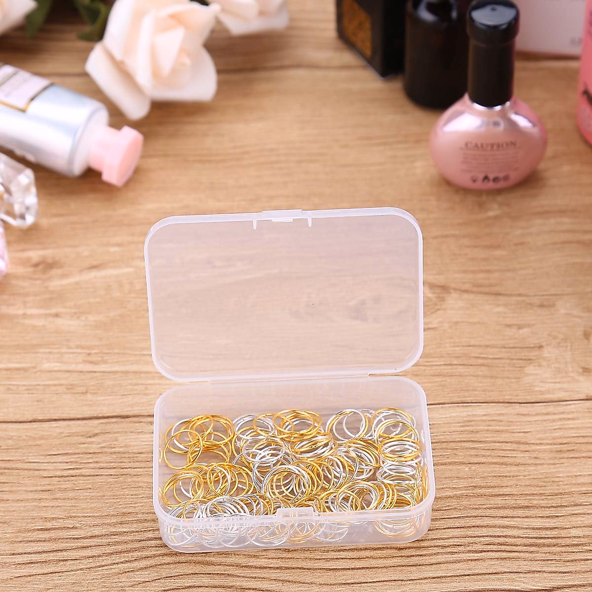 200 PCS Hair Braid Rings Accessories Clips for Women Dreadlocks Set Color Gold and Sliver