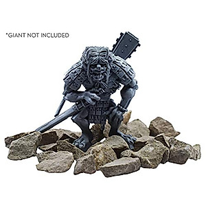 Stonehaven Miniatures Rock/Boulder Set, Large - White Sandstone - Scenery Decoration - Great for 28mm Scale Table Top War Games - Sourced from North America