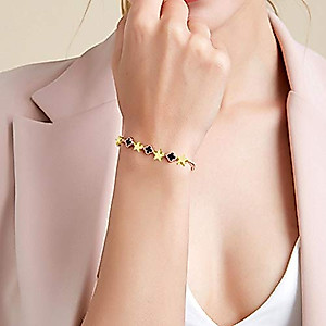 tiggell 50pcs Star Spacer Beads Alloy Charms Pendents Beads for Arts Crafts DIY Bracelet Necklace Earring Jewelry Making Decor (Gold)