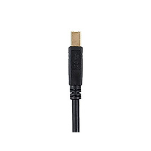 Monoprice Select Series USB 3.0 A to B Cable 1.5ft Compatible with Brother, HP, Canon, Lexmark, Epson, Dell, Xerox, Samsung and More!, Black (113746)