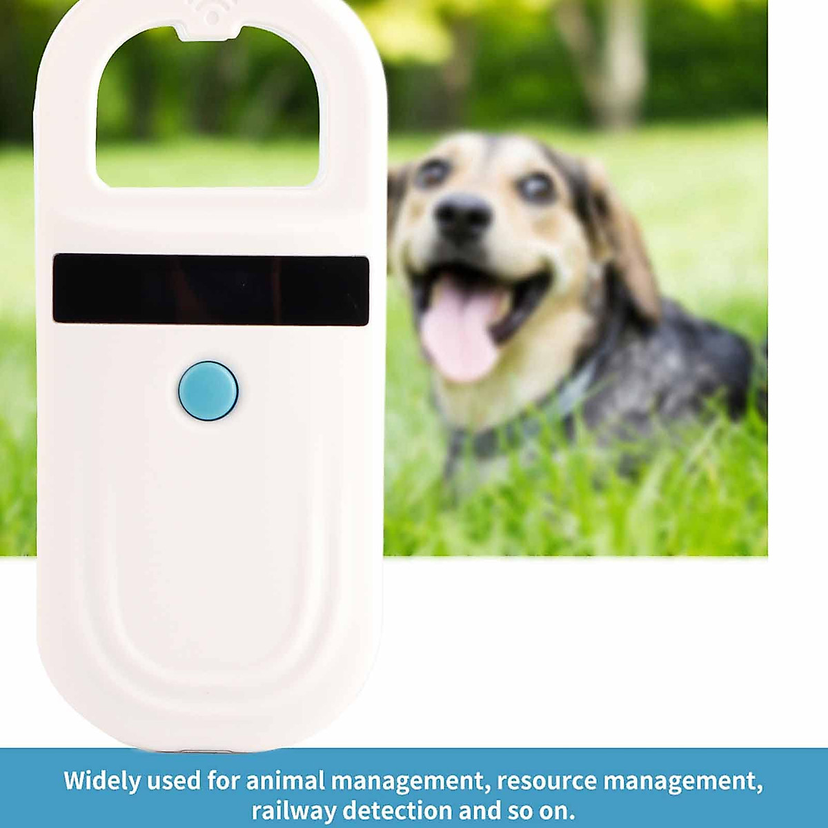 SYH&AQYE Rechargeable Animal Chip ID Scanner, Pet Microchip Scanner Display Support FDX B ISO11784 / 11785 EMID Handheld Reader for Animal Pet Dog Cat