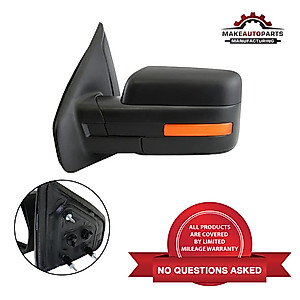 Make Auto Parts Manufacturing Driver Left Side Mirror Power Heated w/Turn Signal For Ford F150 2011 2012 2013 2014 - FO1320407