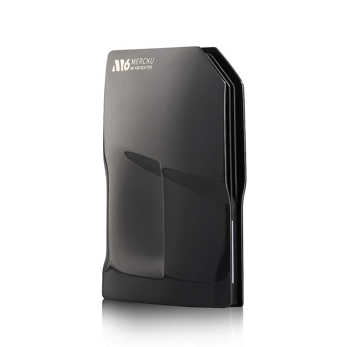 Mercku M6 Wi-Fi 6 Router for Wireless Internet Mesh Wi-Fi System 1 Pack up to 3,000 Sq.Ft. Can Add More Units to Form a Mesh Wi-Fi System, Dual-Band Gigabit Router, App Control, AX1800, Cosmo Black