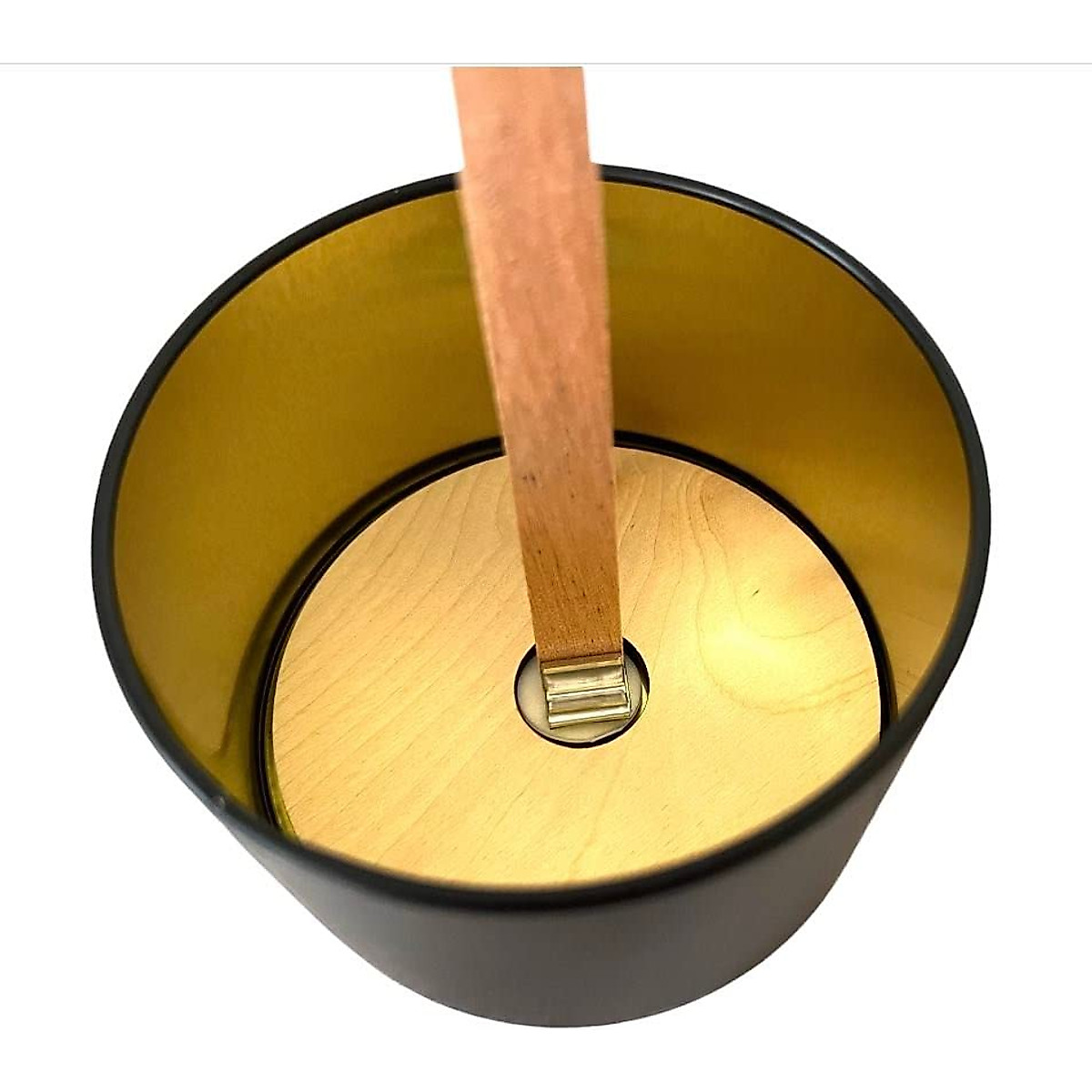 Wick Centering Tool for Single Wick Candle, 1-Wick Stabilizer, Wooden and Cotton Wick Holder,Wick Stabilizer for Candle Making (2.75")