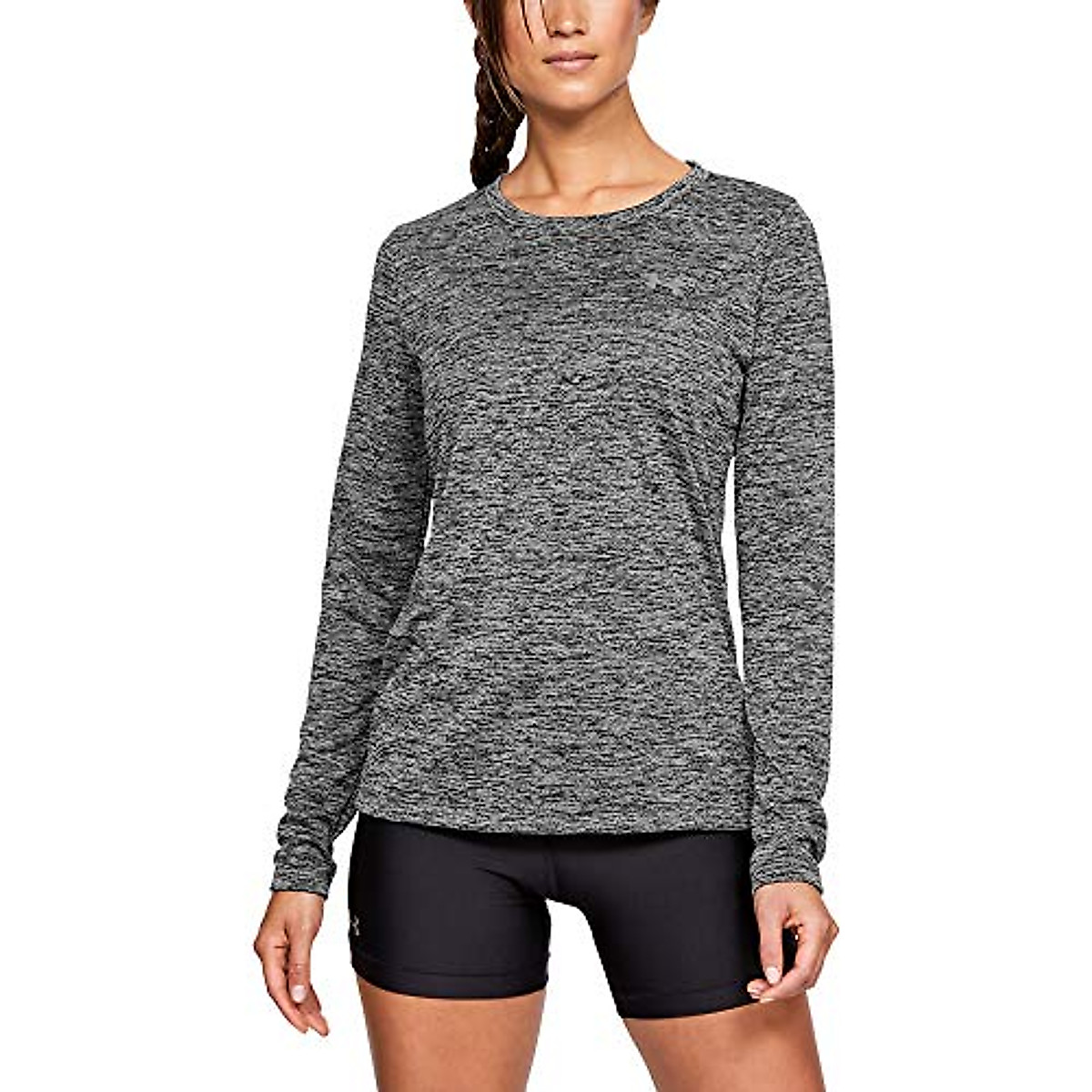 Under Armour Women's UA Tech™ Twist Crew Long Sleeve MD Black