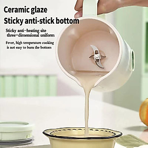 LMFUEN Automatic Soy and Nut Milk Maker,27oz/800ml,Food Processor,Rice Paste,Juice,Baby Food Hot Blender, Smoothie,Corn,Crushing Ice,Delay Start/Keep Warm & BPA Free (Green)