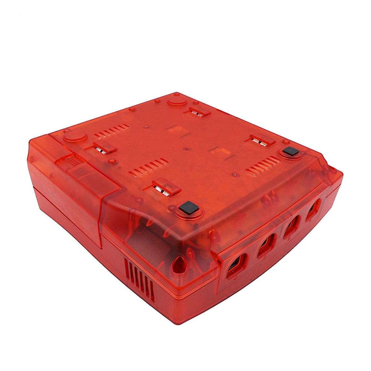 Kingjinglo Plastic Housing Shell Replacement Translucent Case for SEGA Dreamcast DC Console Game Console Box for SEGA Dreamcast DC, Black