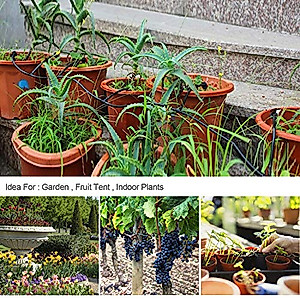 3/8" Irrigation Tubing 50ft, Heavy Duty Blank Distribution Tubing, Watering Drip Automatic Irrigation Equipment Set for Garden Greenhouse,Flower,Patio