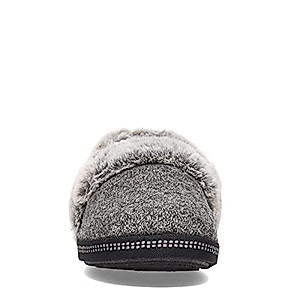 Skechers Women's Cozy Campfire Wakey Slipper, Charcoal, 9