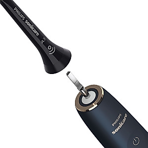 PHILIPS Sonicare 9000 Series Prestige Rechargeable Toothbrush, SenseIQ, Sonic Technology, Travel Case & Wirless Charging, All-in-One Brush Head, GM Cleaning Cloth (Midnight)