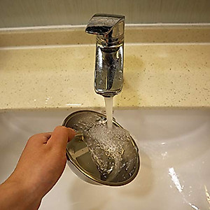 L.D.Dog Cat Food Bowls, Cat Bowls Non-Skid and Non-Spill Silicone Pads with PP Stand, Removable Stainless Steel Food and Water Dishes for Cats, Small Size Dogs