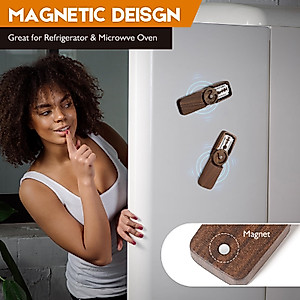 Elegant Magnetic Bread Lame Dough Scoring Tool,Lame Bread Tool with Turntable Design,Bread Scoring Knife for Bread Baking & Sourdough Baking,Bread Razor Tool with 5 Razor Blades-Black Walnut Wood