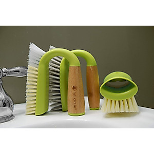 Full Circle Lean & Mean Household Scrub Brush, Green