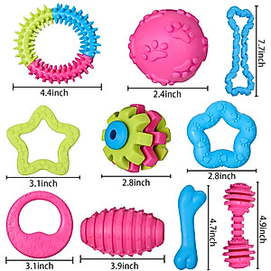 Sanwuta 30pcs Puppy Toy Set Dog Toys Bulk for Aggressive Chew Puppy Teething Toy for Small Dog Durable Interactive Toys for Outdoor Play Accessories