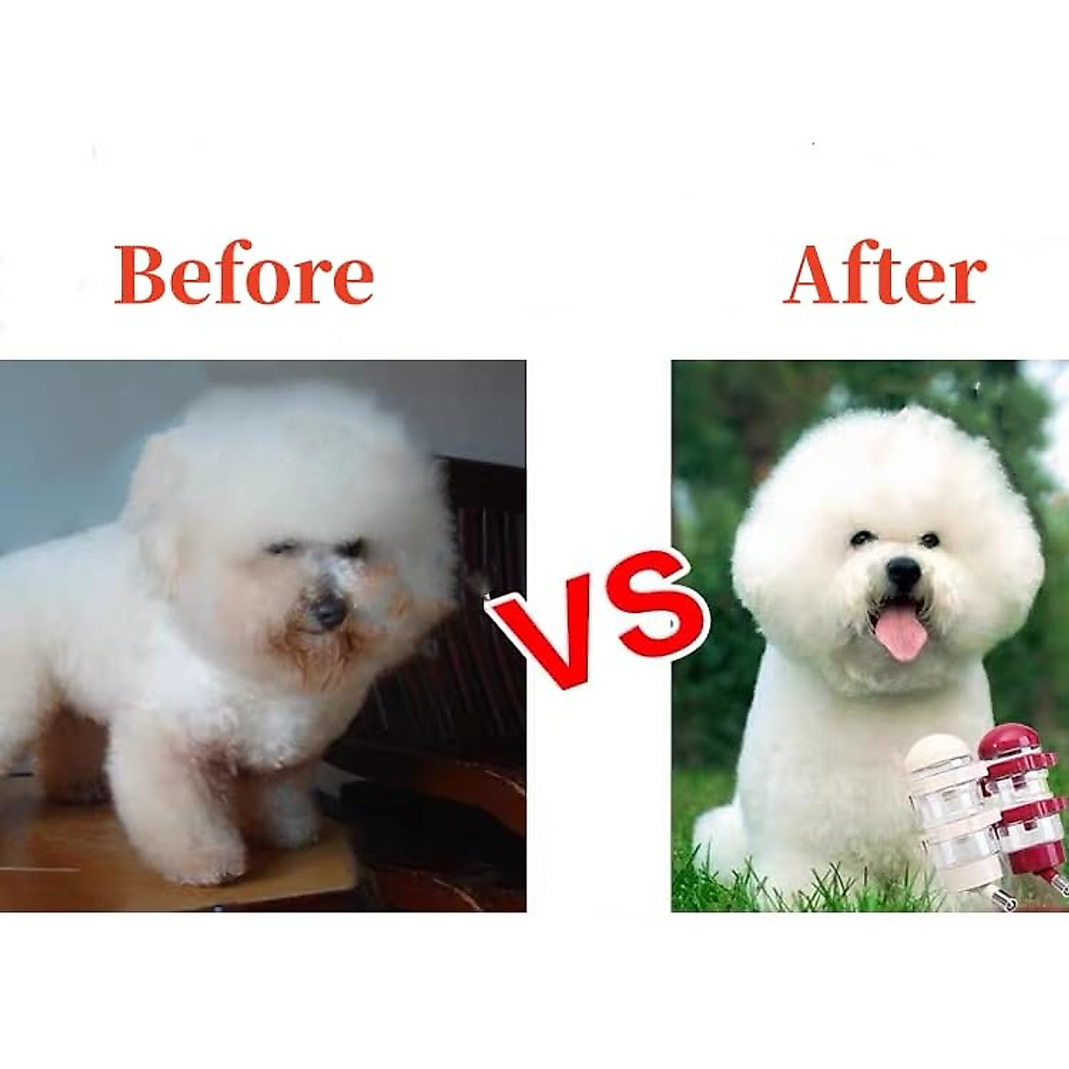 Stcyutdaaa Pet Standing Water Dispenser Bowl-,Dog Water Bottle,Leak Proof Portable Puppy Drinker for Dogs/Cats/Rabbits/Kittens and Other Large/Medium Animals - for Cage, Crate or Wall Mount 24 o(Set)